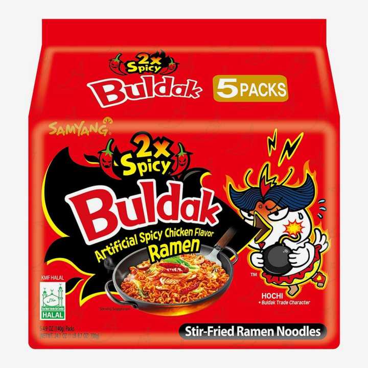 Samyang Fire Chicken 2X Spicy Ramen Pouch, 5 X 140 grams | Daraz.com.np