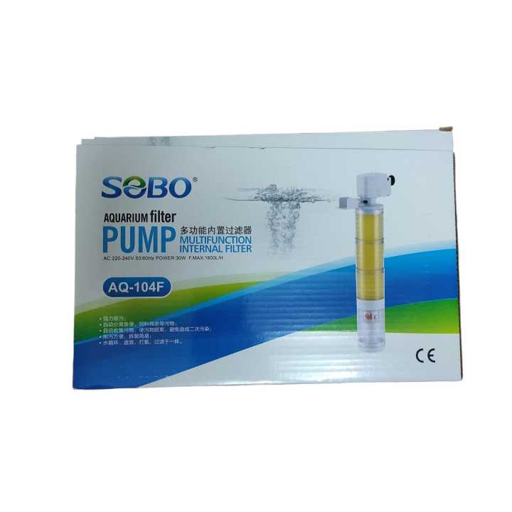 SOBO Multifunction Internal Filter Pump AQ-104F 30 Watt By Juwel ...