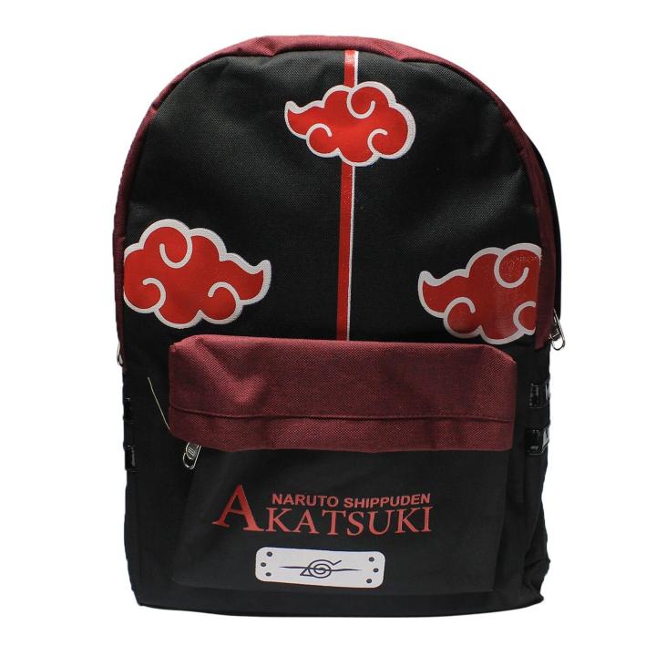 Akatsuki Naruto Shippuden Unisex Backpack - Bags | Anime Bag | Bags For ...