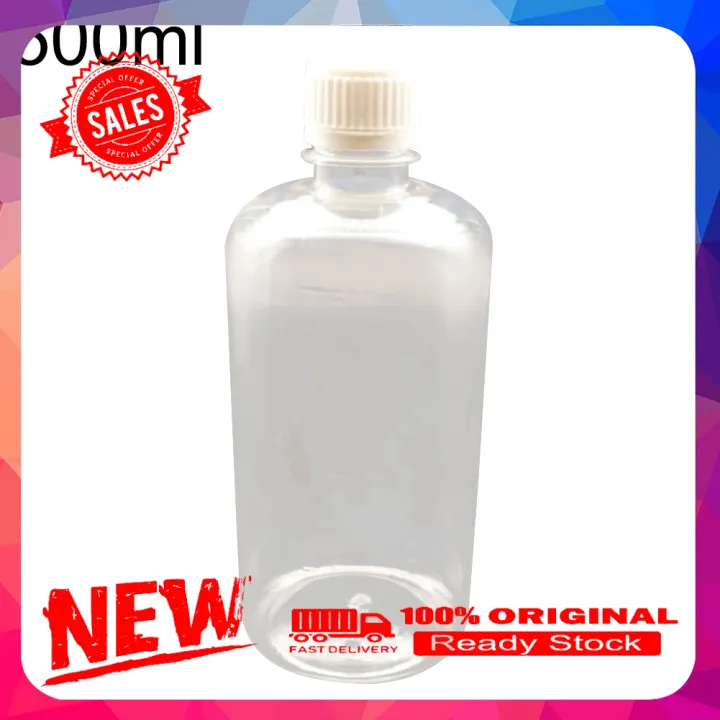 500ml Clear Lab Sealed Chemical Reagent Bottle Sample Liquid Storage ...