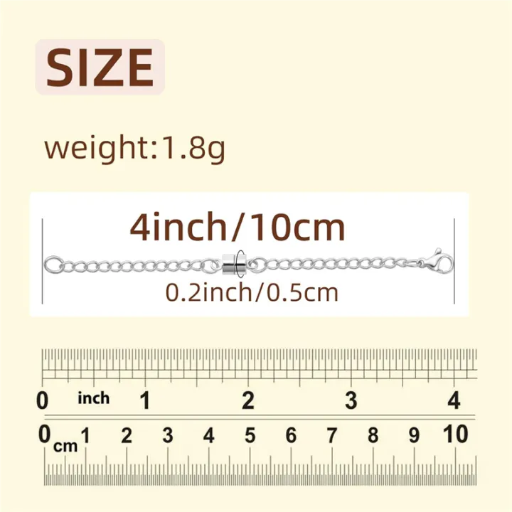 16X Magnetic Necklace Extender Adjustable Chain Extenders for Necklaces ...