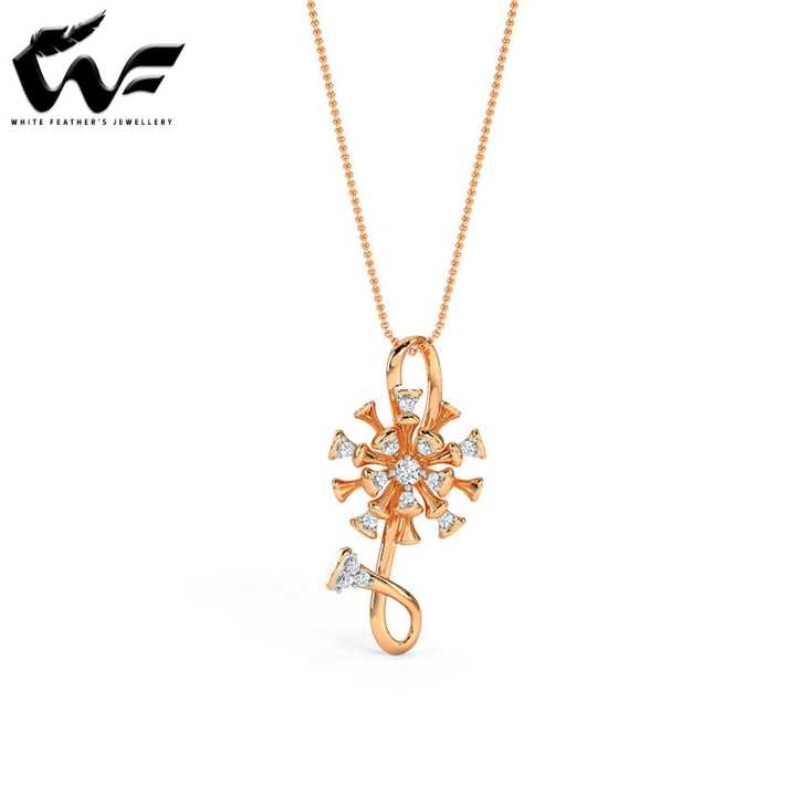 White Feathers Eirlys Diamond Pendant for women | Daraz.com.np