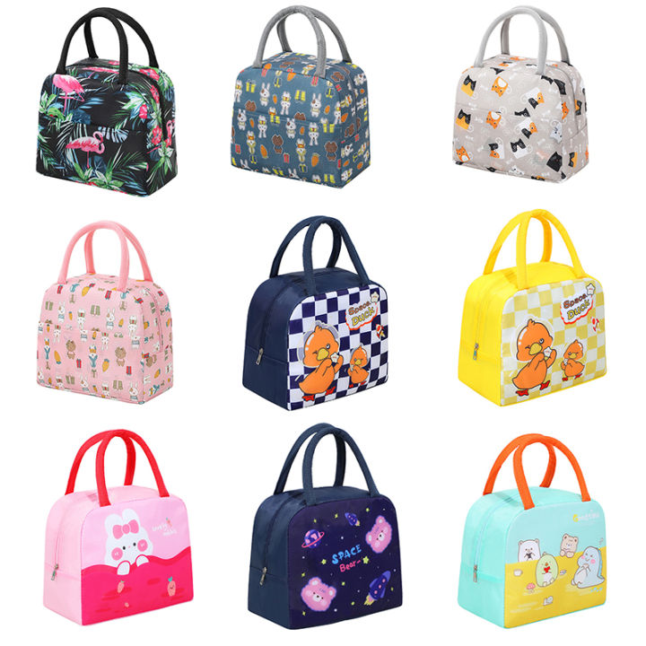 Portable Cartoon Tote Thermal Lunch Box Bag Aluminum Foil Office ...