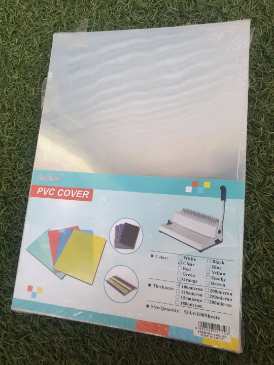 Binding Film, 100 Micron, Clear A4 Sized, A Pack of 100 Sheet By ...