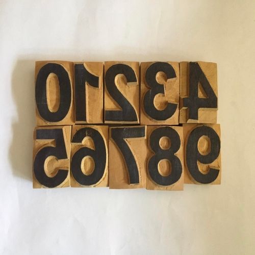 Wooden Stamps Numbers (0-9) | Daraz.com.np