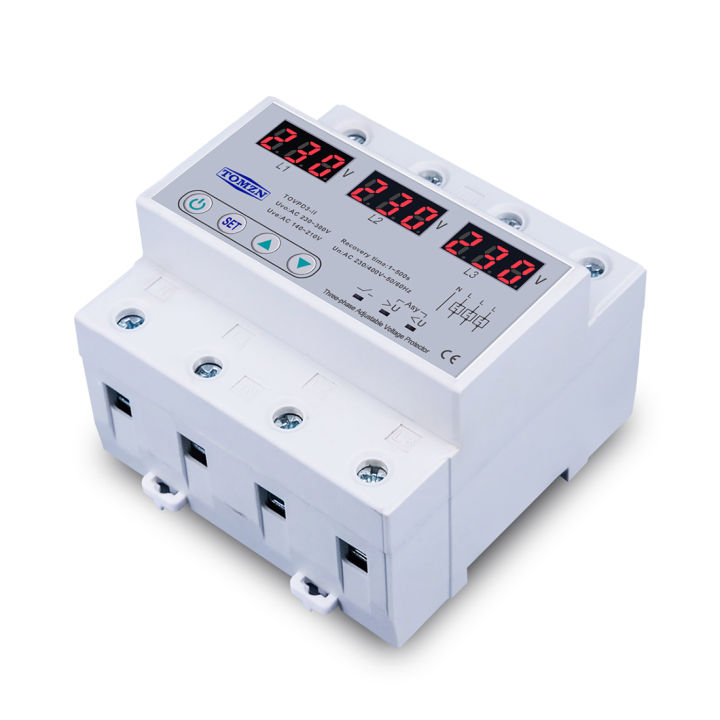 NCANRUI Three Phase Adjustable Over and Under Voltage Protector ...