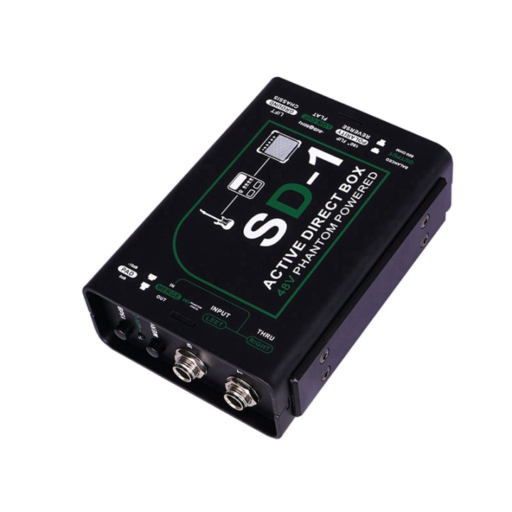 SD-1 Professional Guitar Active DI Box Mono Instrument Direct Box Sound ...