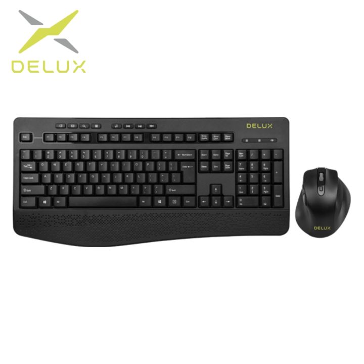 Delux Wireless Combo K6060G+M517GX Keyboard & Mouse / Black | Daraz.com.np