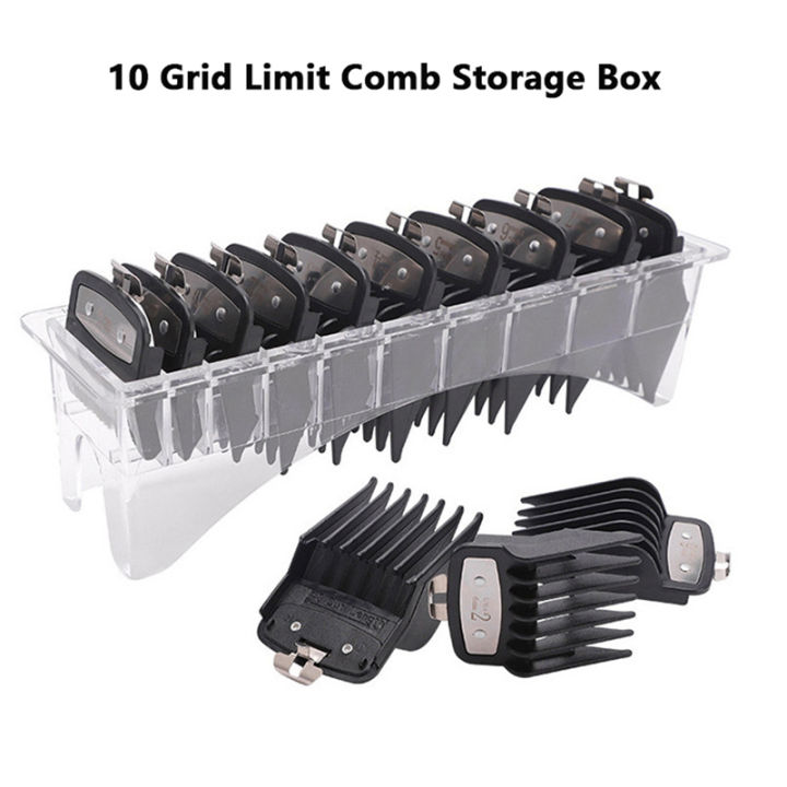 Universal Rectangular Plastic Guide Comb Storage Box Barber Hairdresser ...