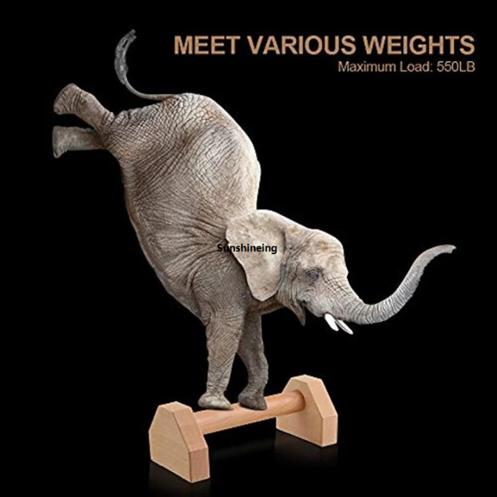 Push-up Stand Wood Pushup Bars Exercise Non-Slip Parallettes Handle ...