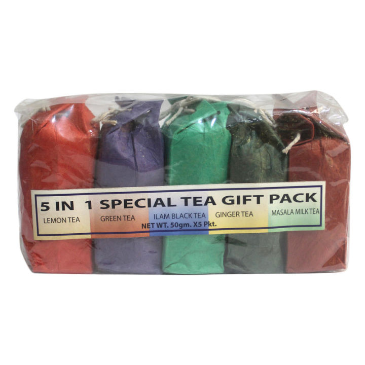 5 In 1 Lemon/Green/Ilam/Ginger/Masala Milk Tea Special Tea Gift Pack ...