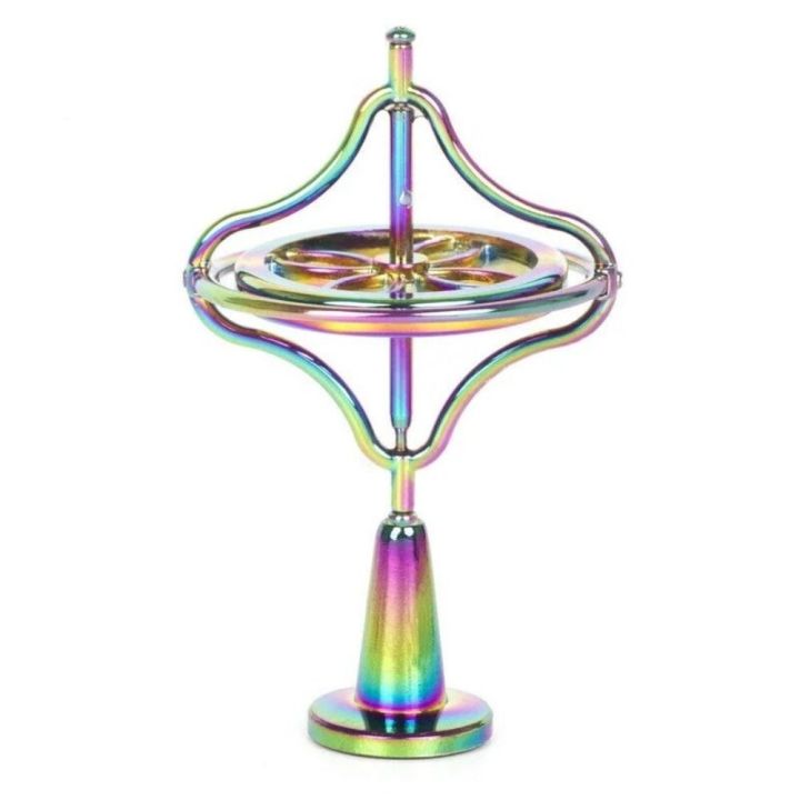Spinning Top Toys Wave Shape Mini Metal Gyro Puzzle Toy Two Generations ...