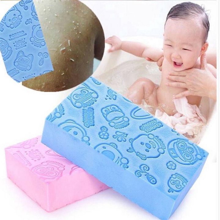 Printed Bath Sponge: Soft Scrubber for Baby Shower and Newborn Body ...