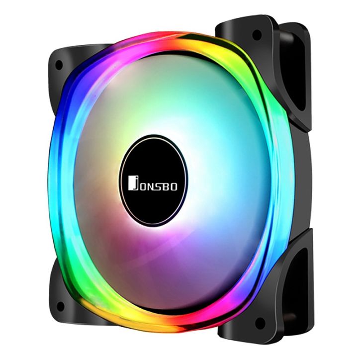 JONSBO FR-701 RGB Chassis Fan 12cm Symphony Silent PWM 5V 6 Pin ARGB ...