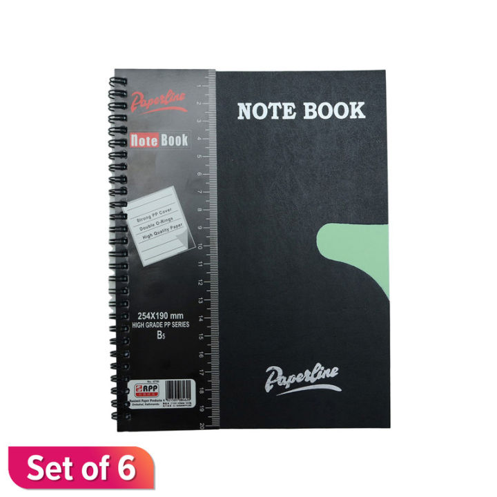 Paperline Black B5 Note Book 30 Pages Set of 6 | Daraz.com.np