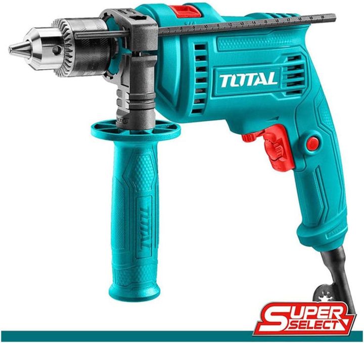 TOTAL Tools Impact Drill 680W 13mm Power Hammer Drills Variable Speed ...