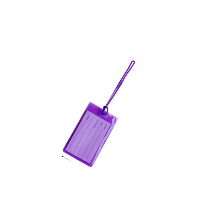 Fluorescent Luggage Tag Portable Boarding Pass PVC Information Card ...