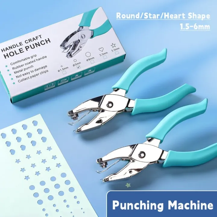 Portable Round/Star/Heart Shape Punching Machine Labor-saving Single ...