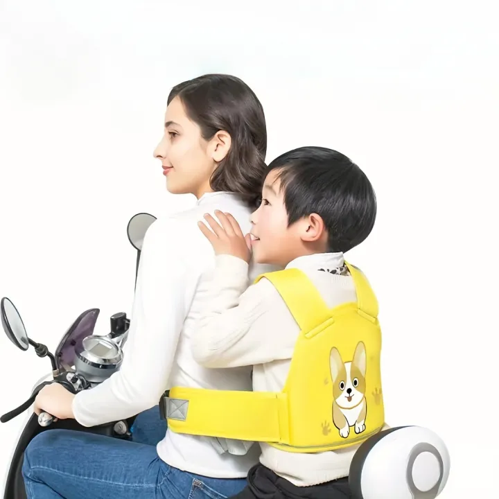 Original Child Cartoon Motorcycle Safety Harness Electric Bike Safety ...