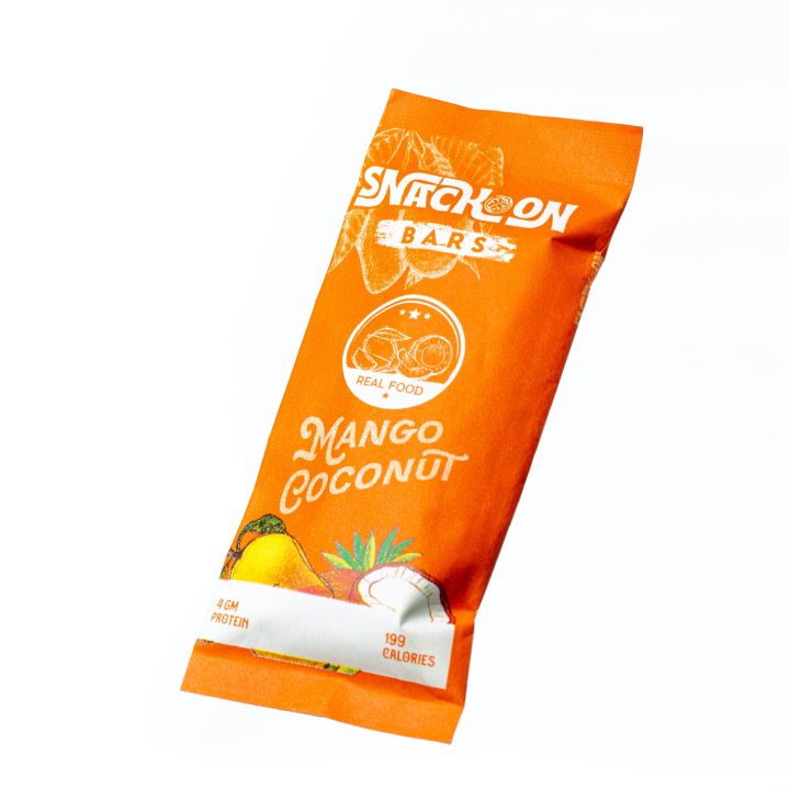 SnackOn Mango Coconut Energy/Granola/Nutrition/Breakfast Bar (43 g ...