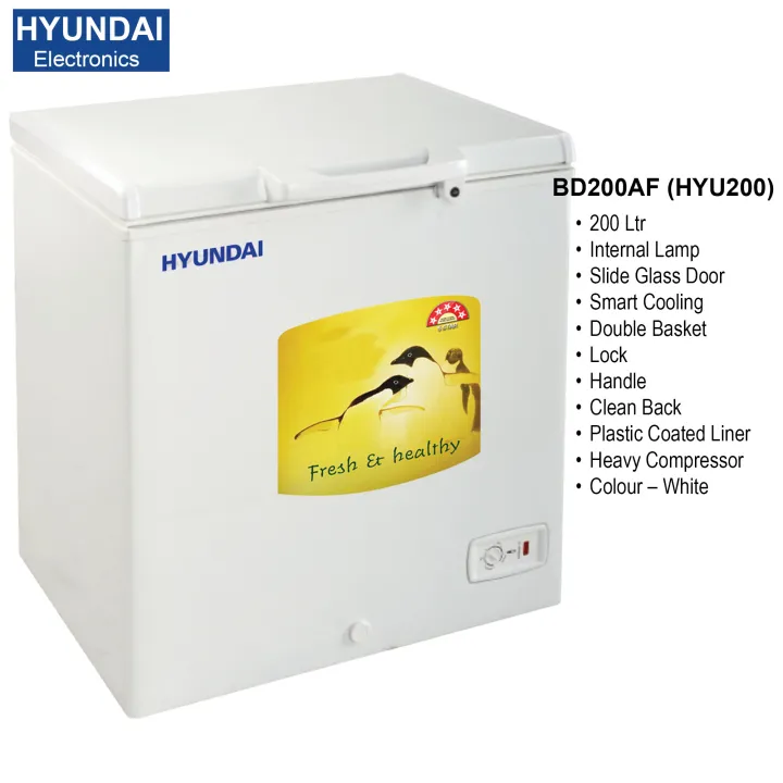 Hyundai Chest Freezer 200 Ltr. BD200AF(HYU200) Smart Cooling | Daraz.com.np