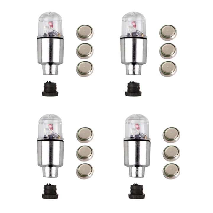 New Car Motorcycle Wheel Tire Tyre Valve Cap Neon LED Flash Light Lamp ...