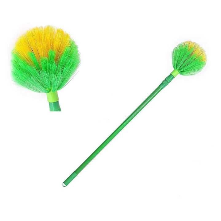Ceiling Broom with Long Rod & extendable Handle Round Shape JALA Brush ...