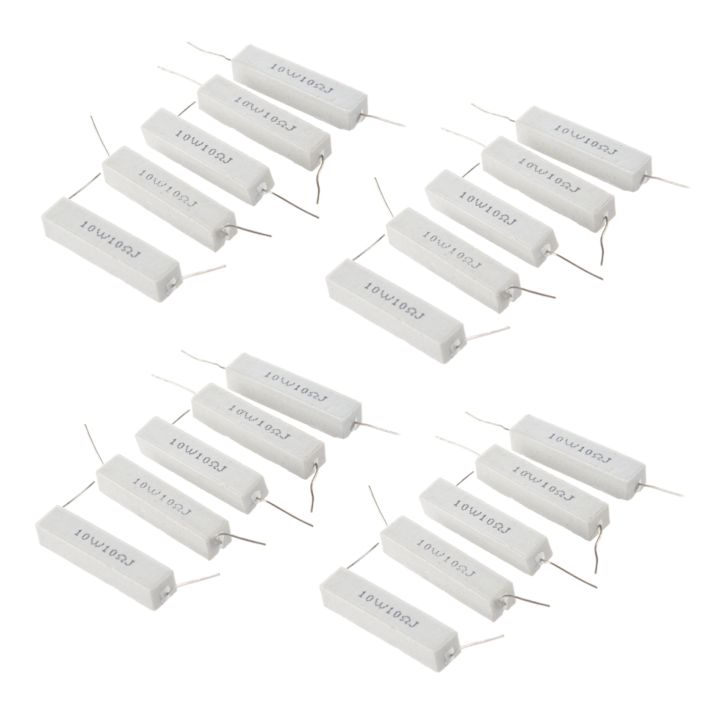 JINMY 10W 10 Ohm 5% Winding Ceramic Cement Power Resistor x 20 | Daraz ...