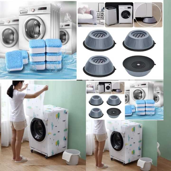 Combo for Washing Machine (Washing machine Cube, Wasi Machine Cover And ...