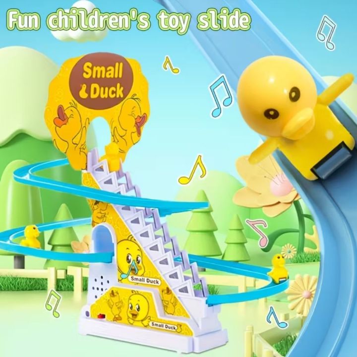 Little Ducks Stair Climbing Toy – Musical Orbital Slide for Kids ...