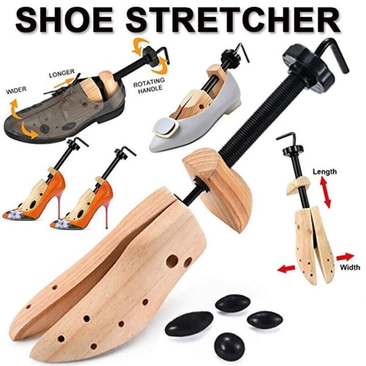 NumbTNumb 2-Way Adjustable Shoe Stretcher Shoes Tree Shaper Rack Pine ...