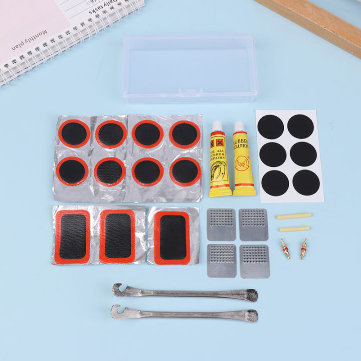 Bicycle Tire Repair Kit Bicycle Inner Tube Puncture Patch Rubber Patch ...