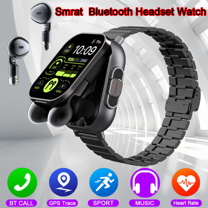 Linman 2024 Smart Watch 2 in 1 With Earphone Smartwatch Bluetooth ...
