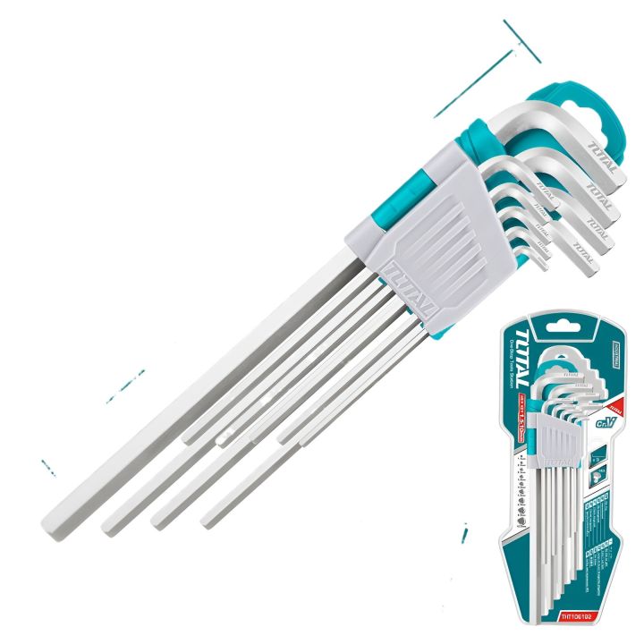 Total 9 Pcs Hex key Extra Long arm THT106192 | Daraz.com.np