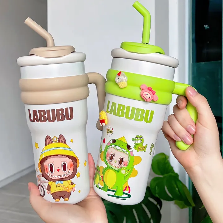 700/500ml Labubu Insulated Cup Stainless Steel Double Drink Portable ...