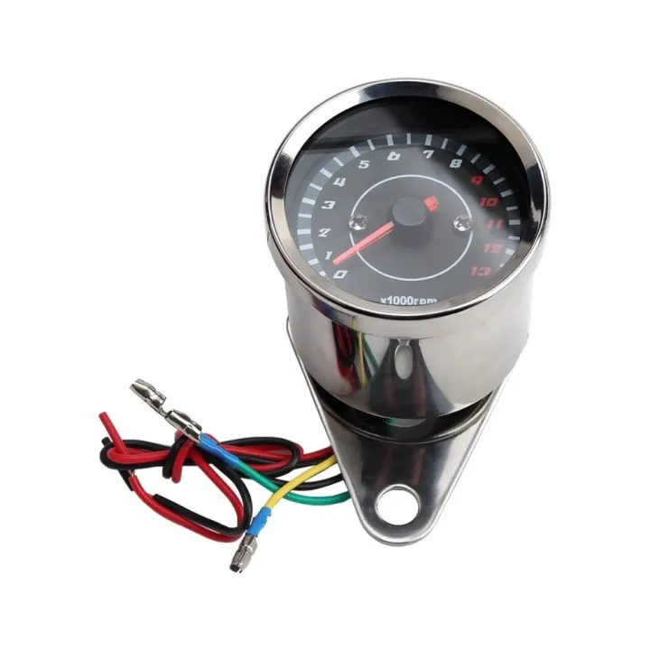 Universal LED Backlight Motorcycle Tachometer 12V Electronic Display ...