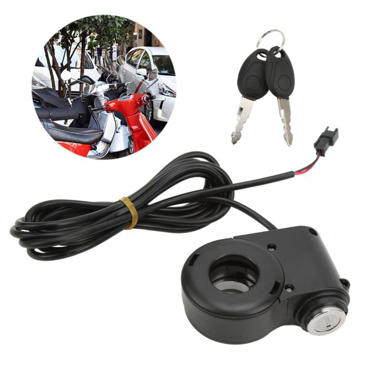 Durable 12-99V Universal Electric Scooter Key Switch 2 Wires Accessory ...