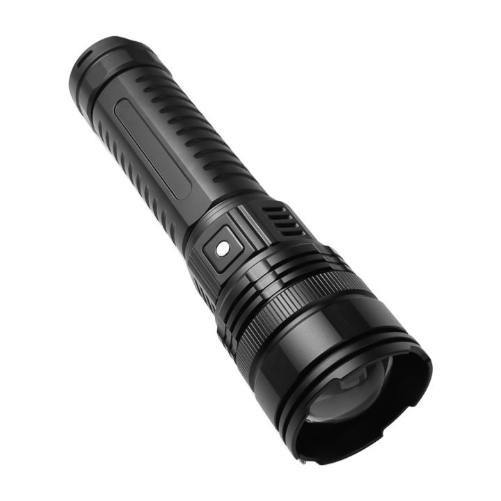 Portable Rechargeable Laser Flashlight Spotlight Emergency Strong Light ...