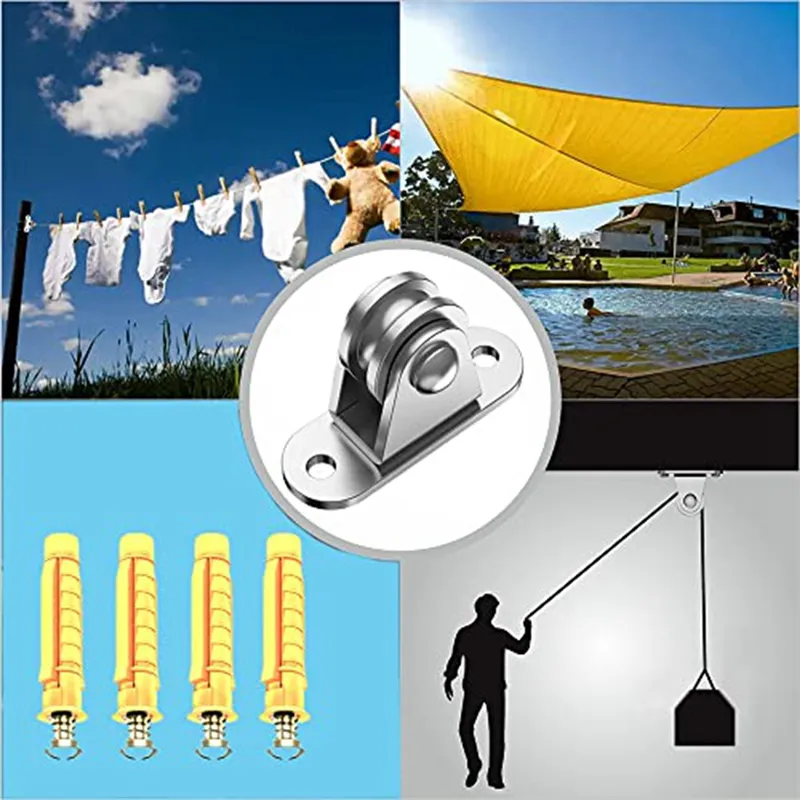 304 Stainless Steel Pulley Block Small Pulley Block Silent Pulley ...