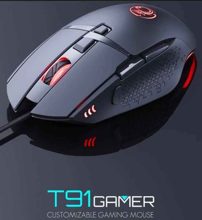 iMice T91 Fire Button Design USB Wired Gaming Mouse Computer Gamer 7200 ...