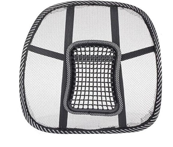 Lumbar Back Support Spine Posture Corrector Mesh Car Seat Office Chair ...