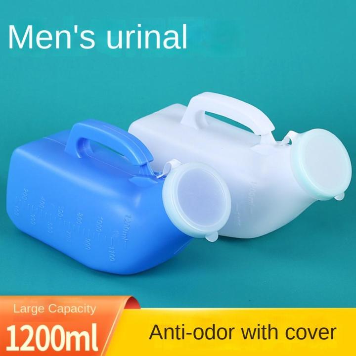 Portable Night Toilet Large Capacity Urinal Urinal Storage 1200ml Pe ...