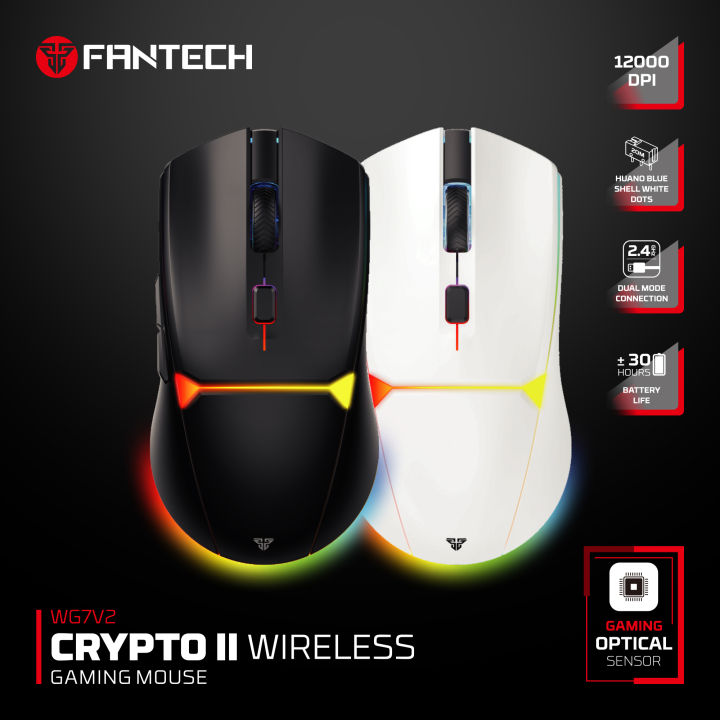 Fantech WG7V2 Crypto II Wireless Gaming Mouse with Optical Sensor ...