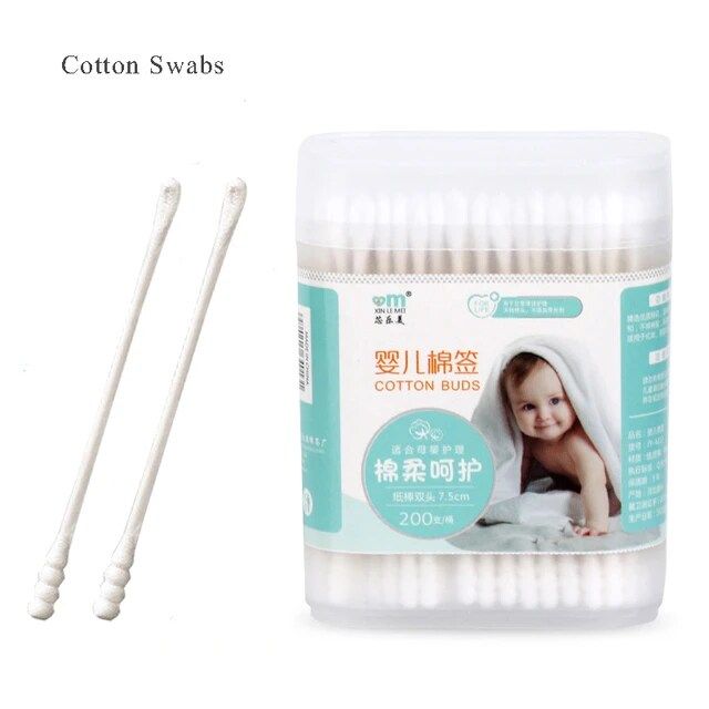 Cotton Swabs Ear Nose Cleaning Q Tips Ear Buds Swabs Cleaner for Infant ...