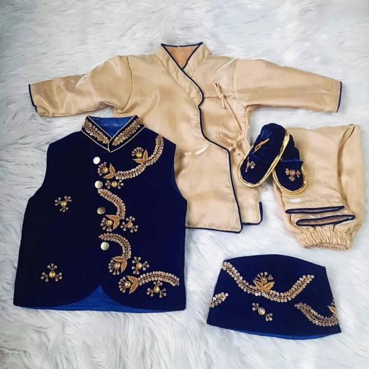 Royal Blessing Pasni Dress Set – Traditional Outfit for Baby Boy's ...