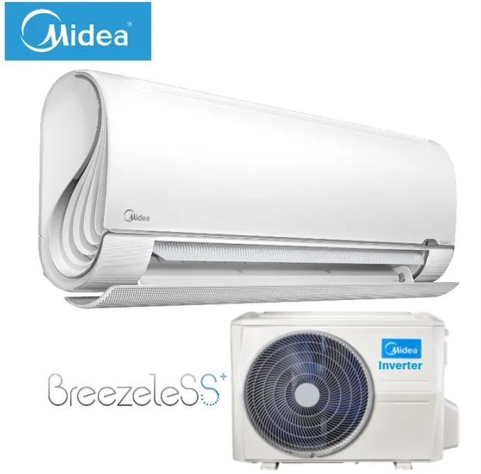 Midea BreezeleSS+ series DC Inverter Wall Mounted 1.0 ton Air ...