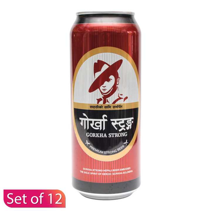 Gorkha Strong Can Beer 500ml Set of 12 | Daraz.com.np
