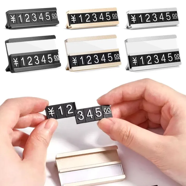 Practical Metal Price Tag Gold/Silver/Black Handmade Digital Tag DIY ...