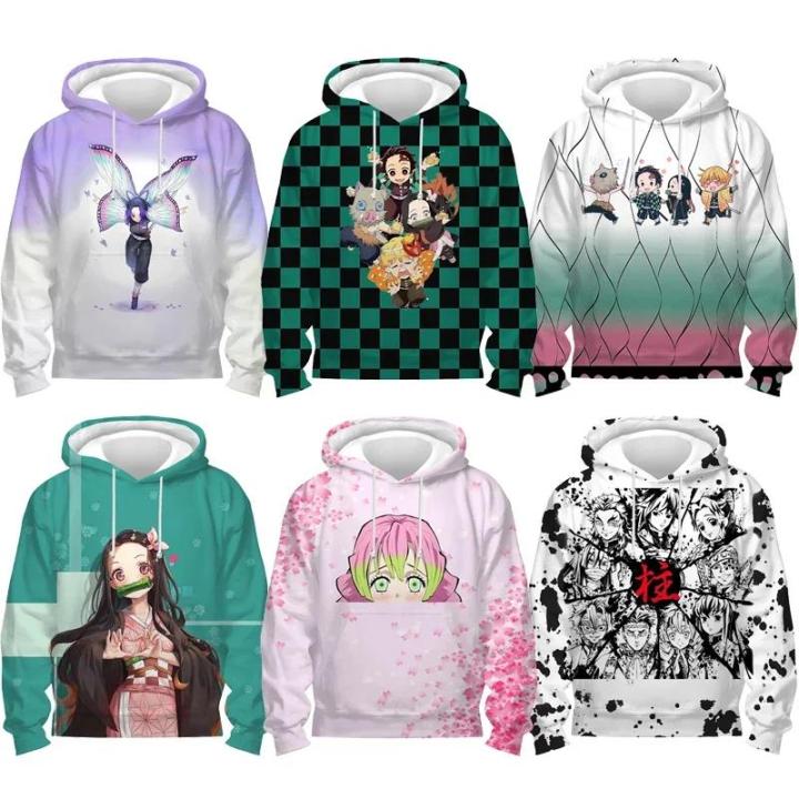 MANYOU Toddler Demon Slayer 3D Print Hoodies Kids Anime Sweatshirts ...
