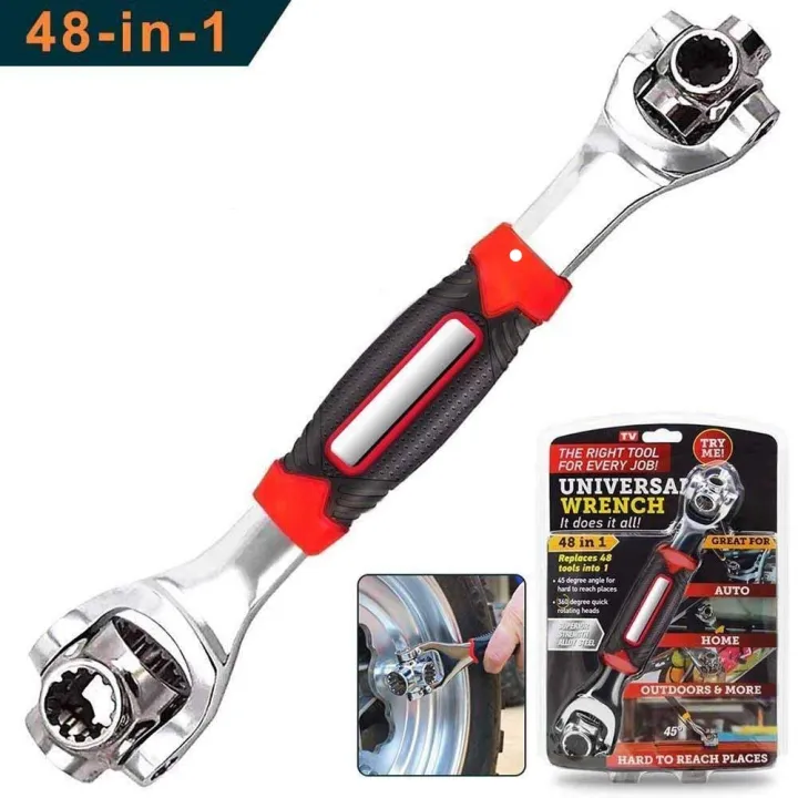 Universal 48 in 1 Tiger Wrench Multipurpose Bolt Wrench 360 Degree ...